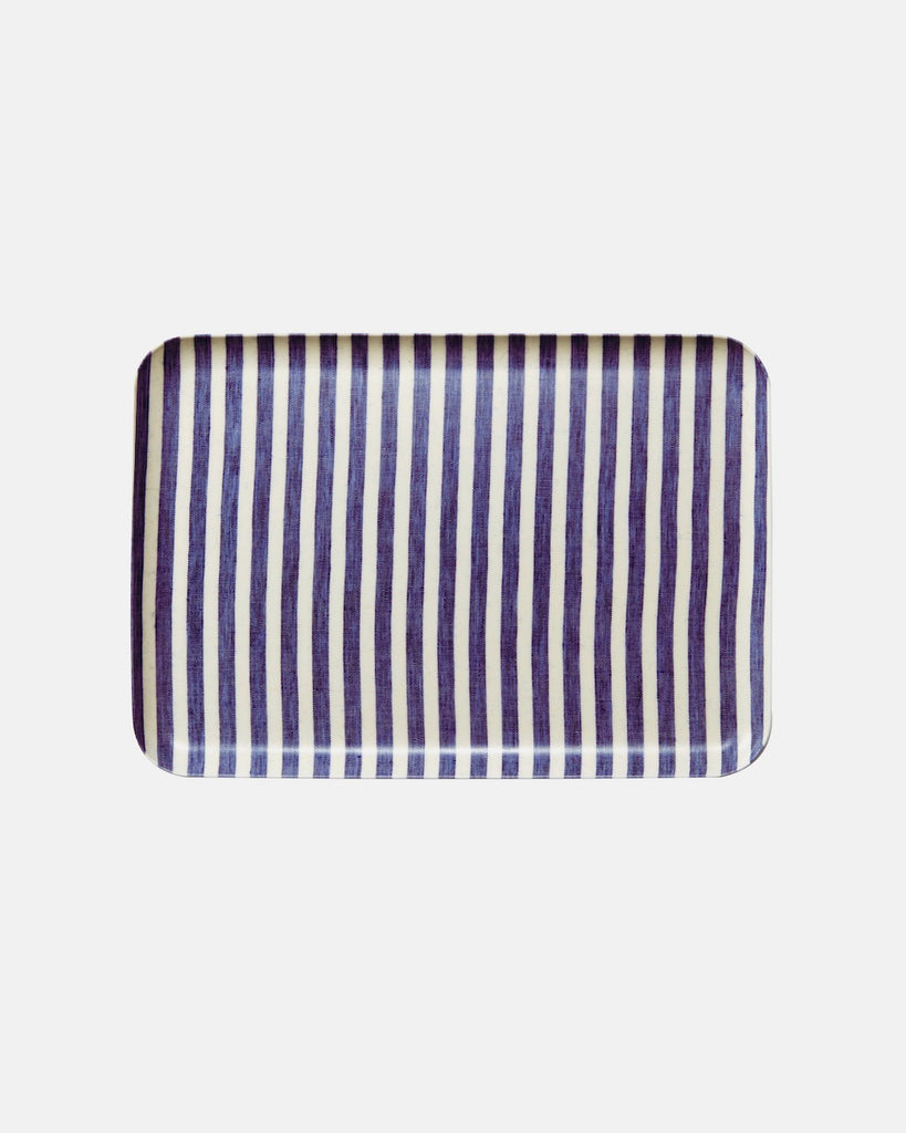 Linen Tray Large: Blue White Stripe – Shop Fog Linen