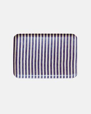 Linen Tray Large: Blue White Stripe – Shop Fog Linen