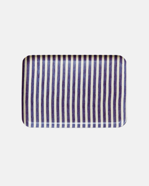 Linen Tray Large: Blue White Stripe – Shop Fog Linen